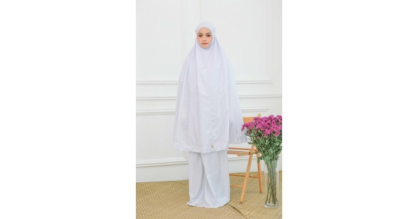 Telekung Layla White - TLW